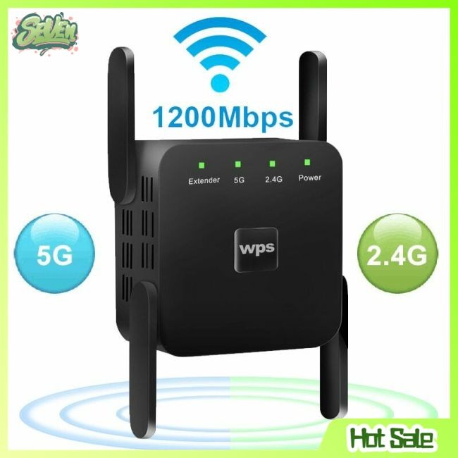 เราเตอร์ไร้สาย WiFi Repeater AC1200M Dual-Band 5G WiFi Range Extender ...