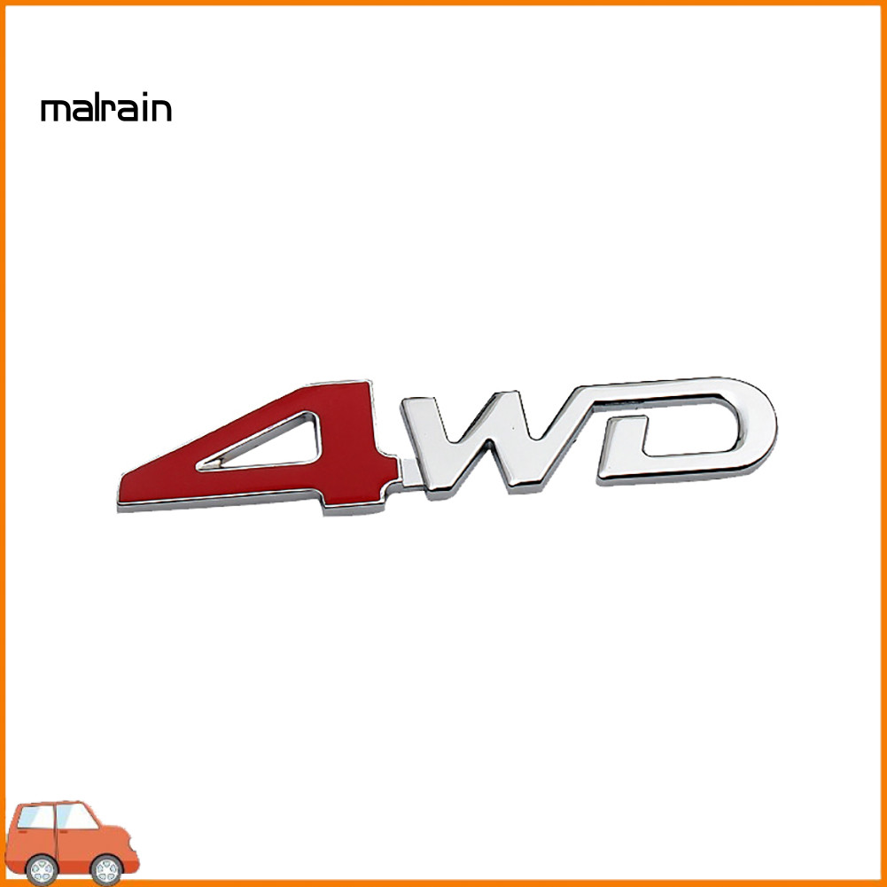[Ma] สติ๊กเกอร์ติดรถยนต์ 1 ชิ้น Sline Sign 4WD สติ๊กเกอร์ Fender Decal ...