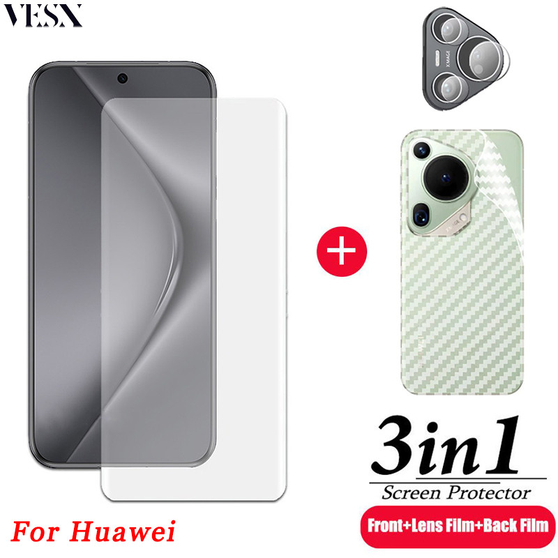 ฟิล์มกระจกกาว UV รุ่นใหม่ล่าสุด แบบจอโค้ง Huawei Pura 70 P60 P50 P40 P30 Mate 60 50 40 30 20 ...