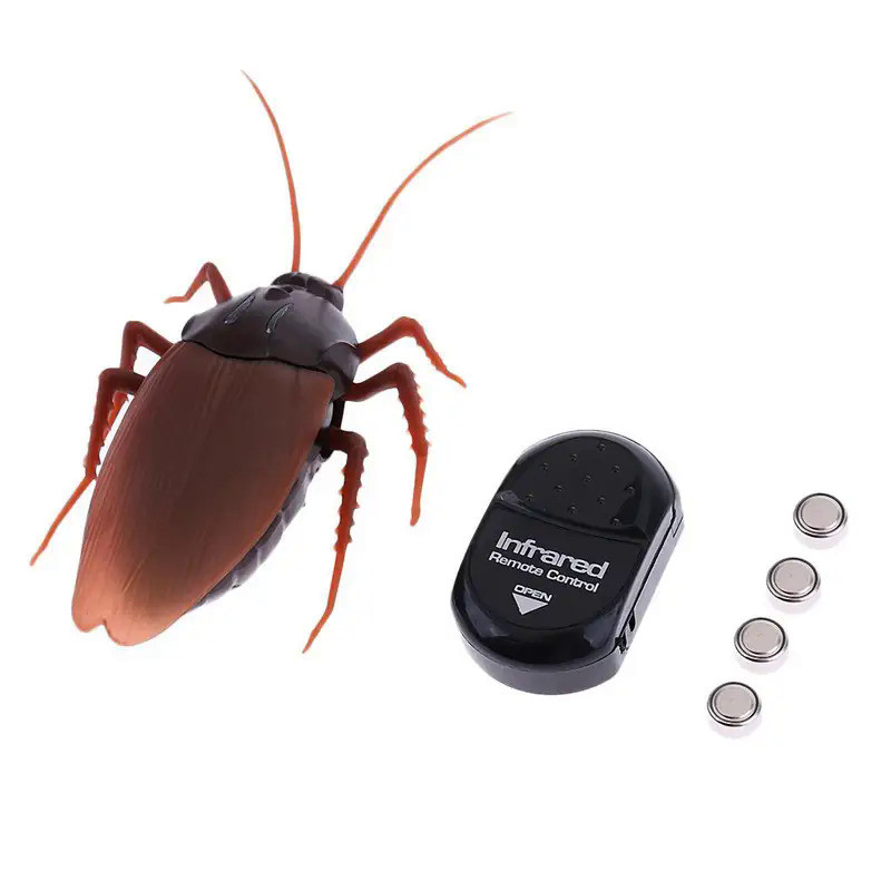 Funny Novel Simulation Animal Cockroach Infrared Remote Control ...