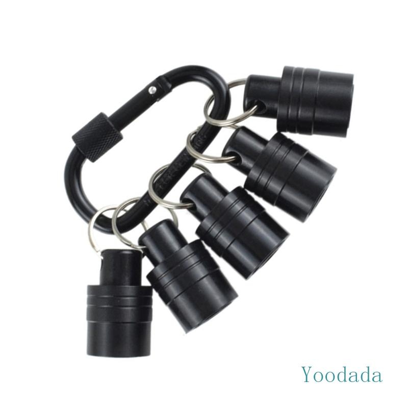 Yoo 5 ชิ้นผู้ถือบิตพวงกุญแจ Shank ไขควงคลิปบิตสําหรับเจาะบิต Extension ...
