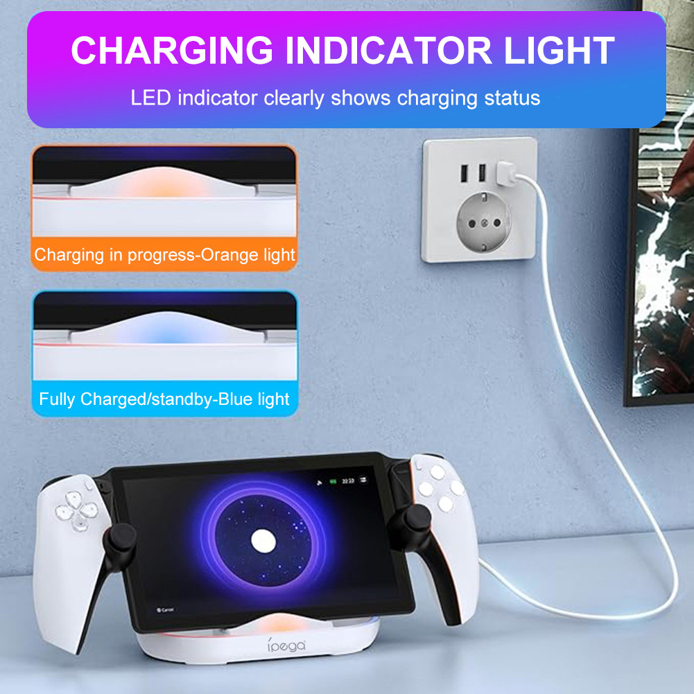 [explosion1.th] แท่นชาร์จแท่นชาร์จสําหรับ PlayStation Portal สําหรับเครื่องเล่นระยะไกล PS5 ...