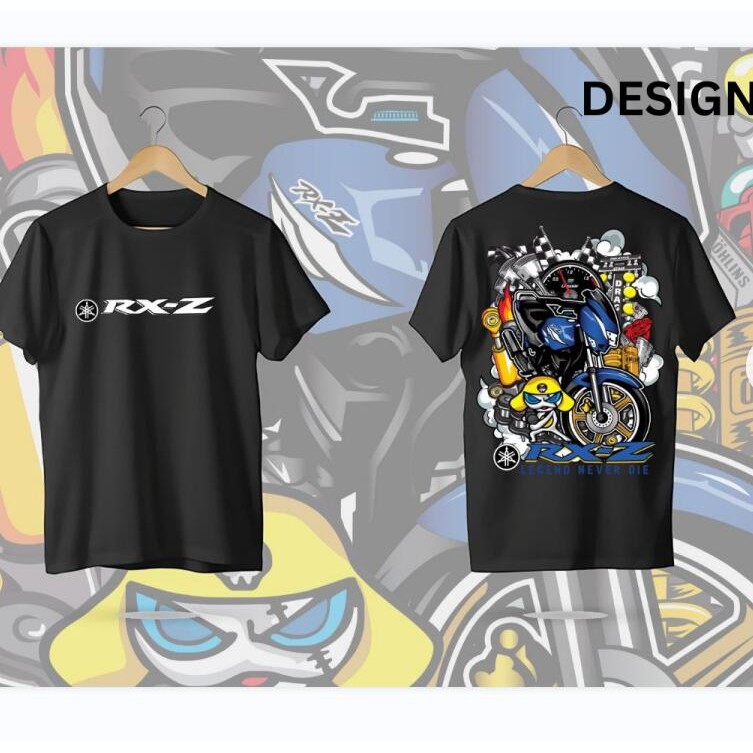 เสื้อยืด Yamaha RX-Z Energy (Baju Motor Sublimation) RXZ T Shirt ...