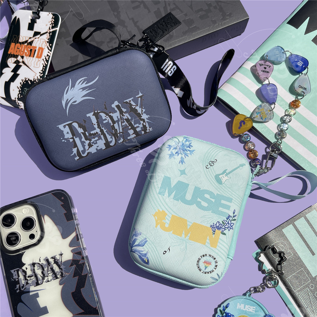 กระเป๋าใส่เหรียญbtboys SUGA D-DAY AGUSTD Data cable Storage JIMIN MUSE ...