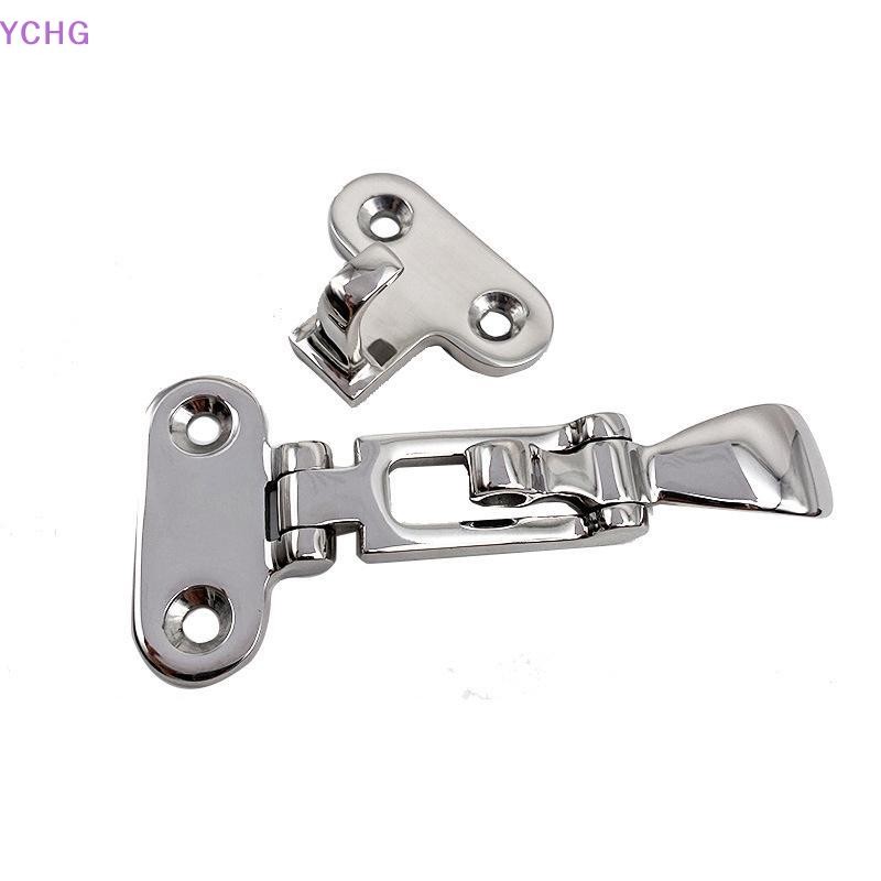 YCG Marine สแตนเลสล็อคสลับ Clamp Latch Deck Hasp Locker Anti-Rattle ...