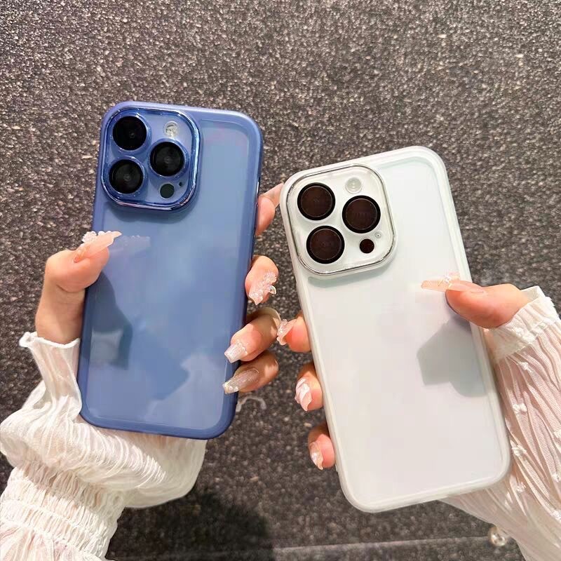 เคสโทรศัพท์สแควร์ Soft สําหรับ iPhone 16 16E 15 14 Plus iP16 iP15 iP14 ...