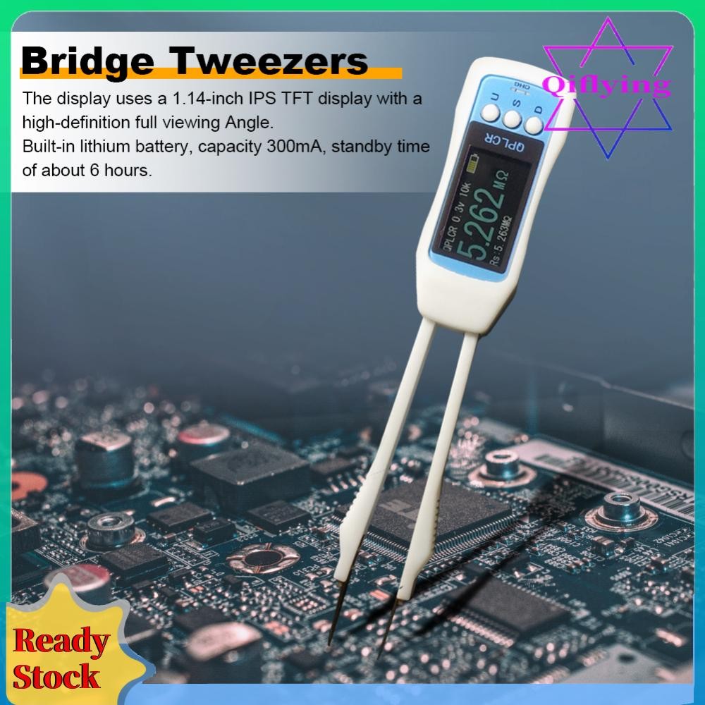 LCR Bridge Meter จอแสดงผลดิจิตอลมือถือ LCR Meter Tweezer สมาร์ท SMD ...