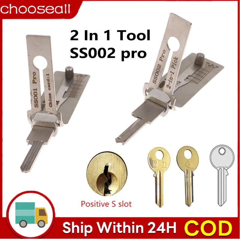 2 In 1 SS002 Pro Lock Key Precision Hook และ Pick Set O-Ring Pick-up ...