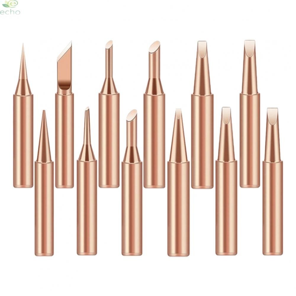 【ECHO】M T Pcs Pure Copper Soldering Iron Tips Rework Station Solder Tip ...