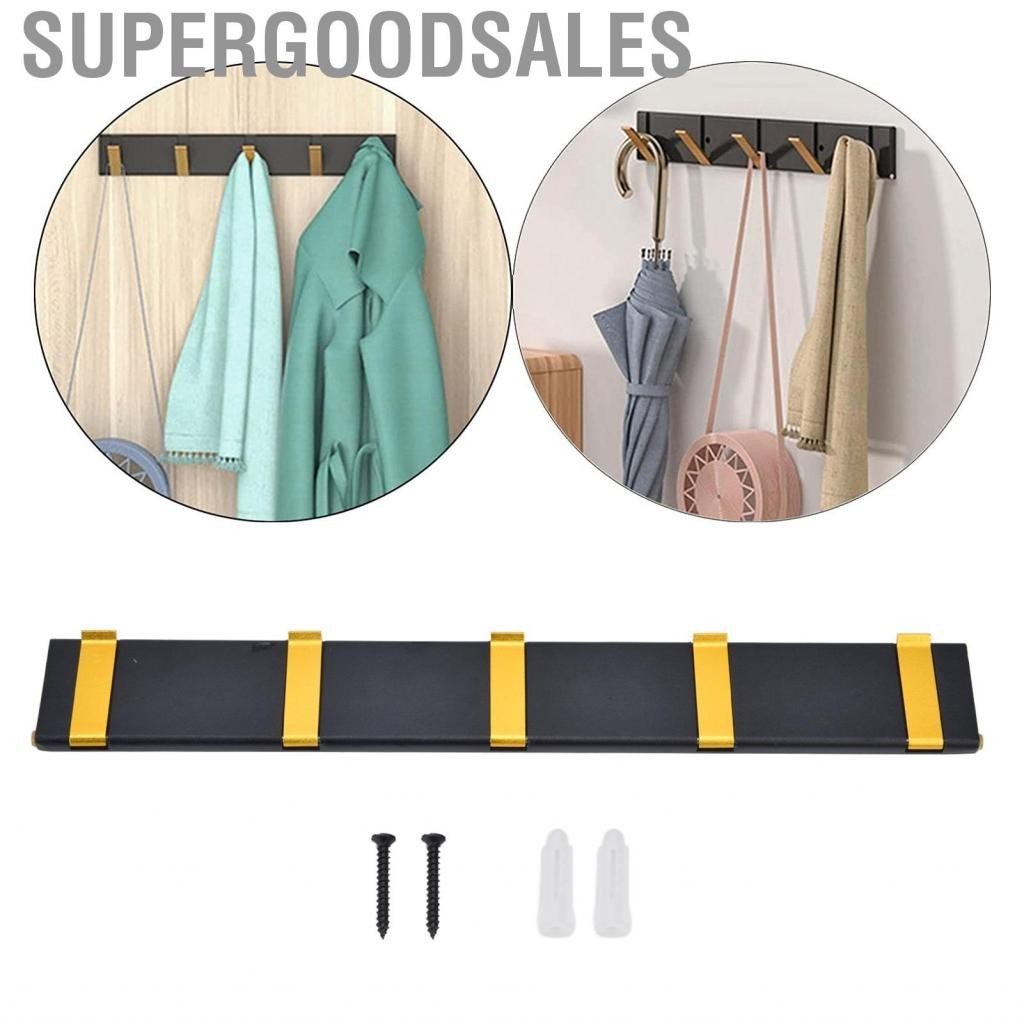 Supergoodsales Modern Flip Floating Rack 5 ตะขอแบบพับเก็บได้ ผนังรับ ...