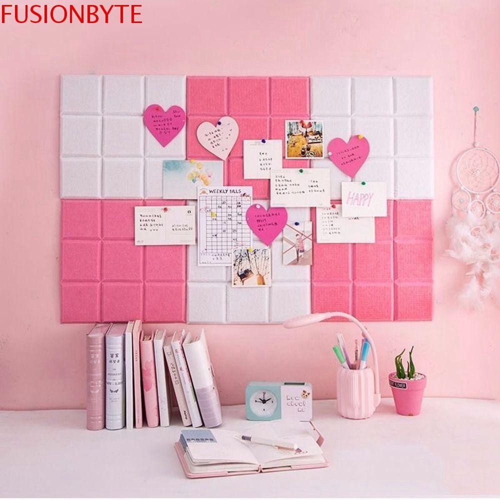 Fusionbyte Felt Photo Wall Self-กาว 30x30 ซม.อนุบาลทํางาน Letter Note Wall Sticke สติกเกอร์ ...