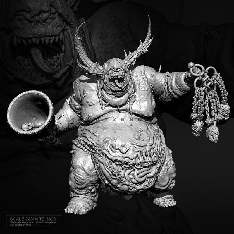 78mm zbboy โปรดิวเซอร์ปีศาจ-กระดิ่งเหล็กมอนสเตอร์เรซิ่นทหารแม่พิมพ์สี ...