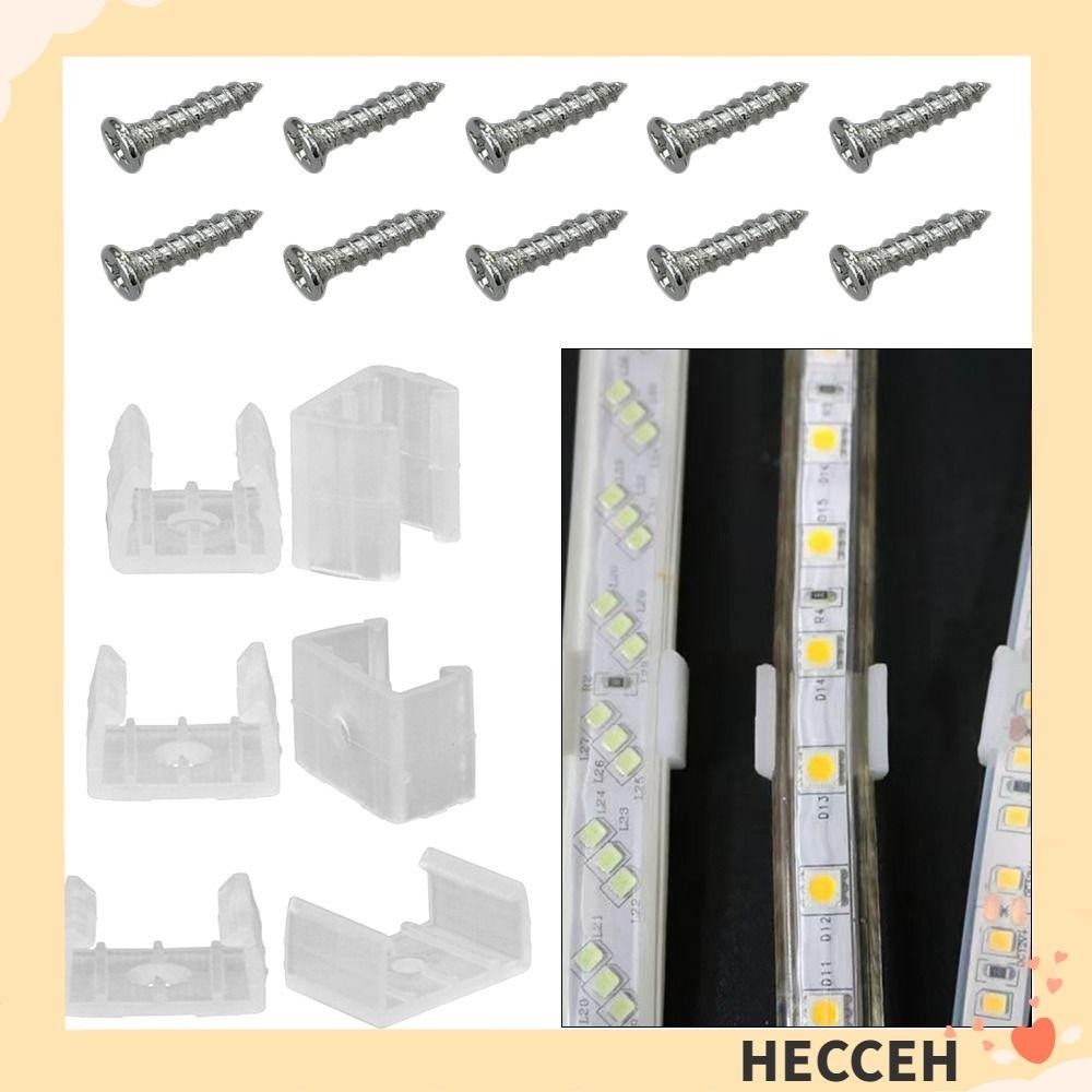 Hecceh 10PCS LED Strip Buckles,ฟรีเชื่อมโปร่งใสLight Strip Fixingคลิป ...
