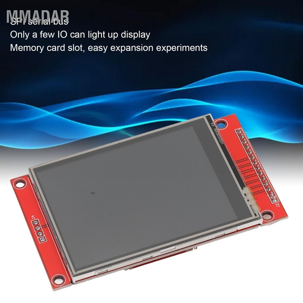 MMADAR โมดูลจอแสดงผล TFT LCD 2.8in SPI Touch Panel 9 IO พร้อม PCB 5V 3 ...