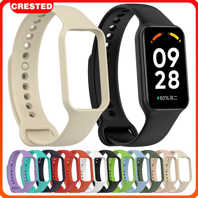 สายยางซิลิโคนนุ่ม Xiaomi Smart Band 8 Active Redmi Band 2 Smartband 8 Active ฝาครอบป้องกันหน้าจอ ...