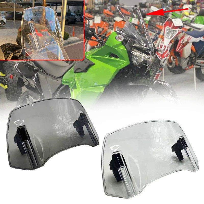 Mg 2023 New KLR650 Motorcycle Windshield Extension Spoiler Windscreen ...