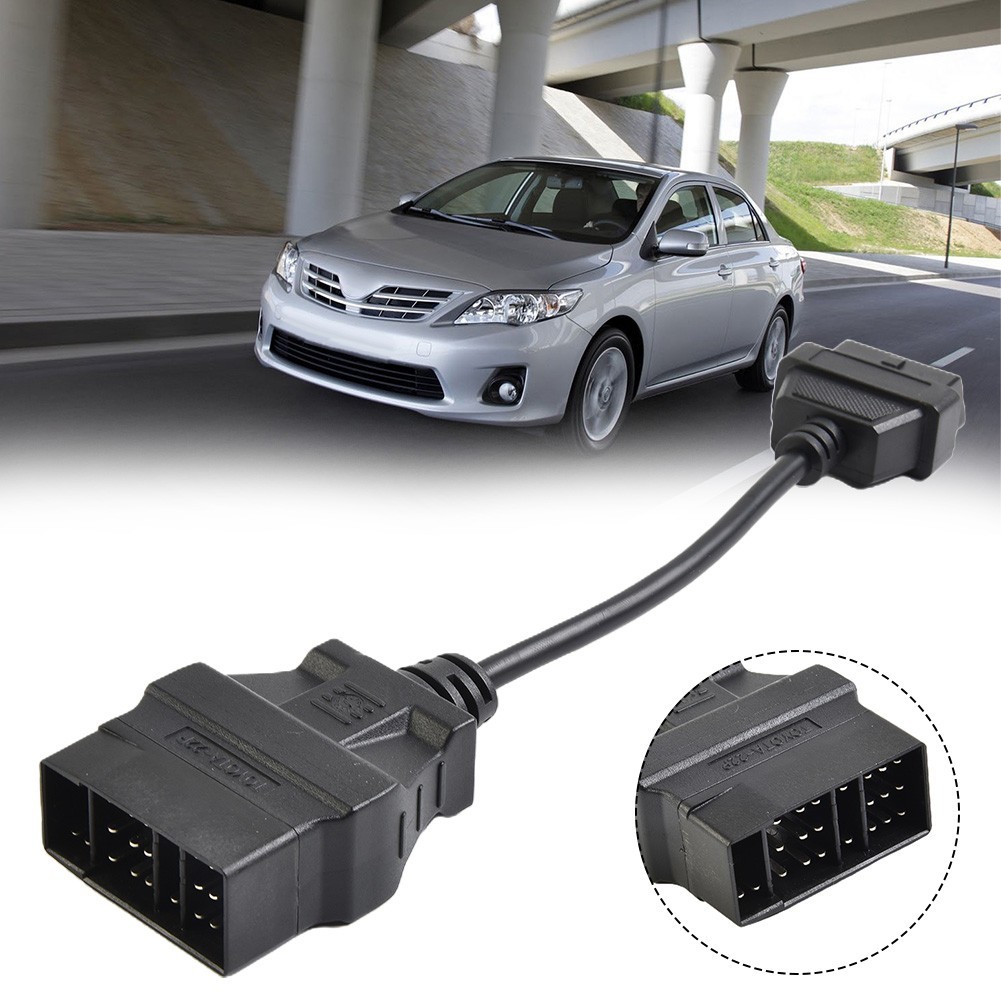 HOT22 Pin OBD1 ถึง 16 Pin OBD2 สายแปลงอะแดปเตอร์สําหรับ TOYOTA ...