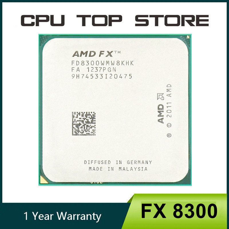 Amd FX-8300 FX 8300 FX8300 3.3GHz ซ็อกเก็ตโปรเซสเซอร์แปดแกน AM3+ 95W | Shopee Thailand