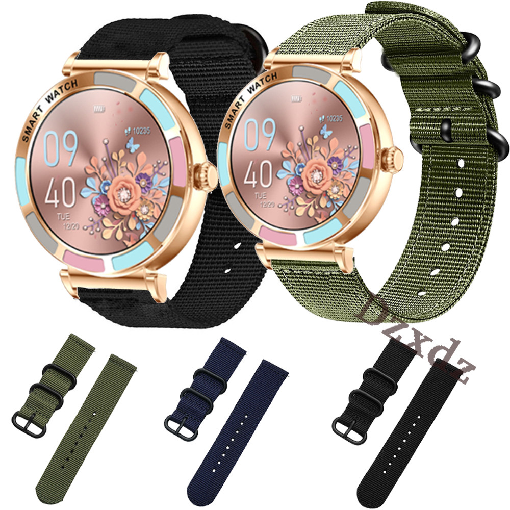 สายรัดไนลอนสําหรับ Aolon Lily R2 สายนาฬิกาอัจฉริยะอุปกรณ์เสริมสร้อย ...