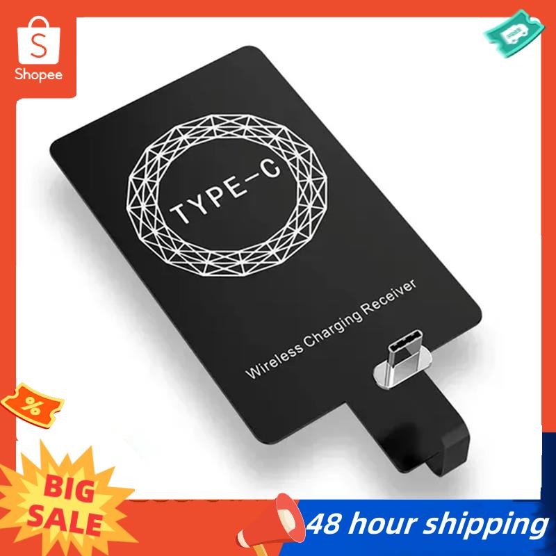 พร้อมสต็อก Type-C Wireless Charging Receiver Type C Fast Wireless ...