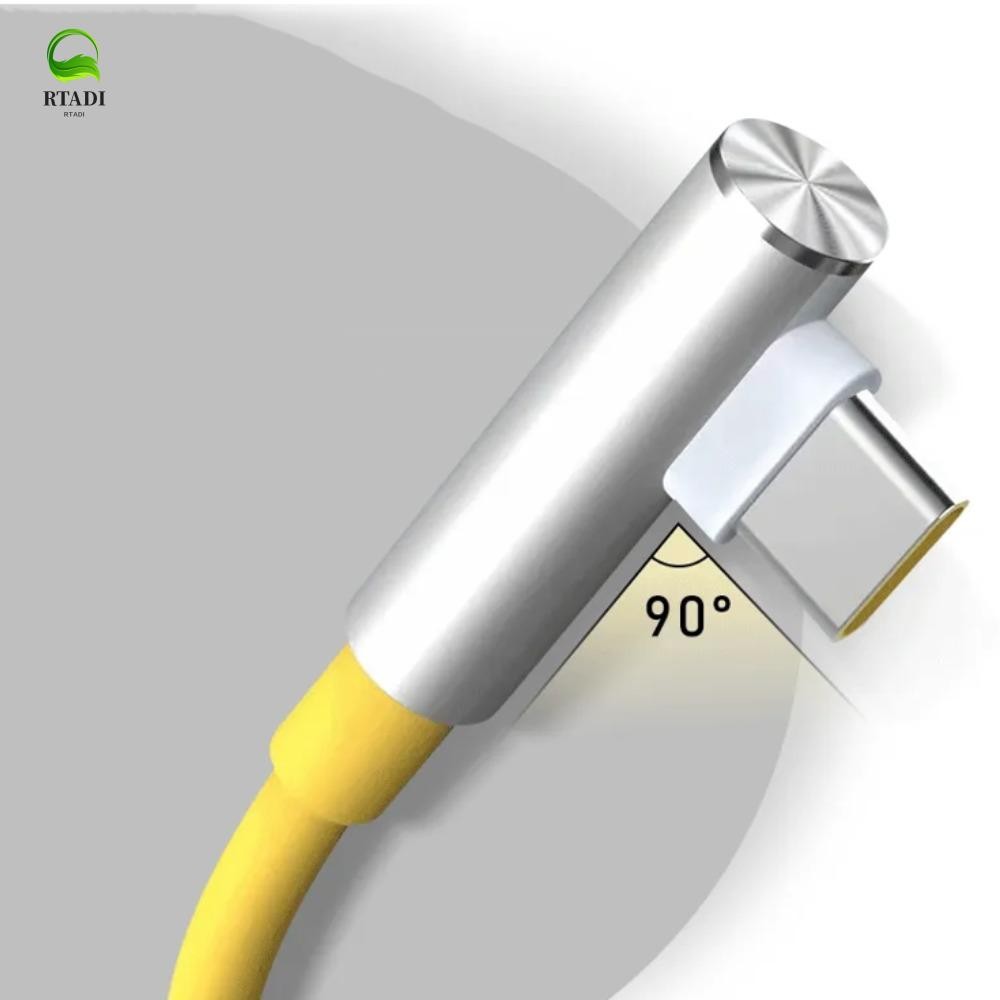 Rtadi L Bend Data Cord, USB C Type C Fast Charging Original 90 องศาสาย ...