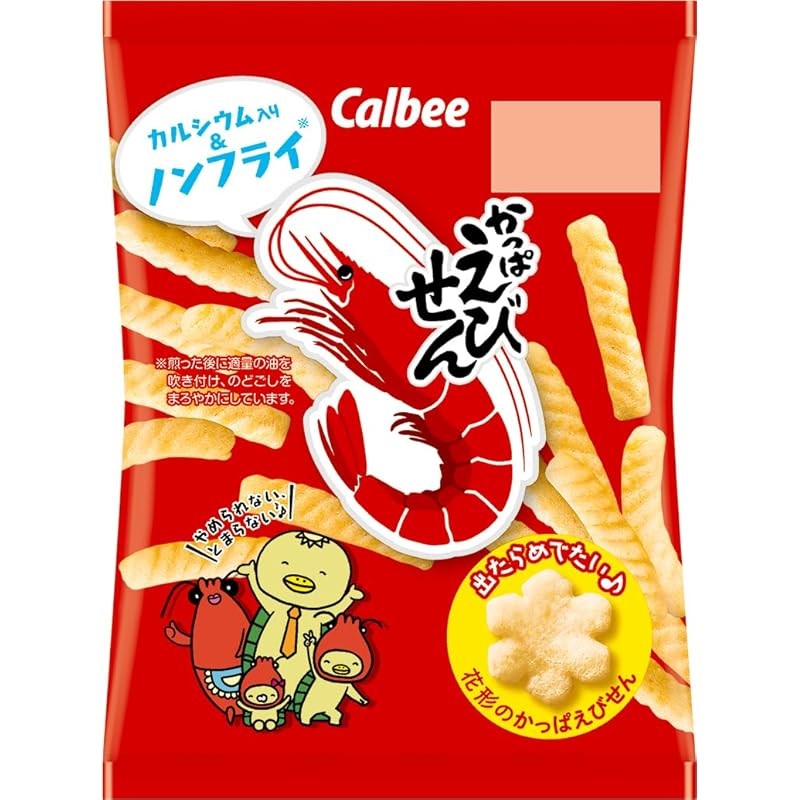 《JAPAN》★Kappa Ebisen Snack 26g×24 Bag - Calcium Shrimp Snack Addictive ...