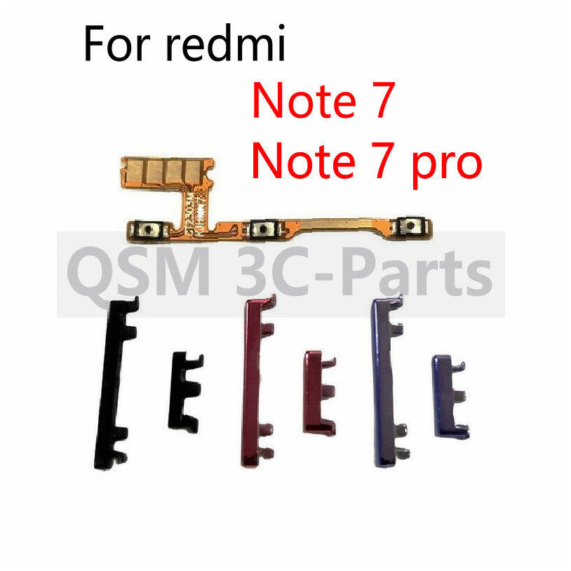 สําหรับ xiaomi redmi note7 / note 7 pro Power Volume Flex Cable Power ...