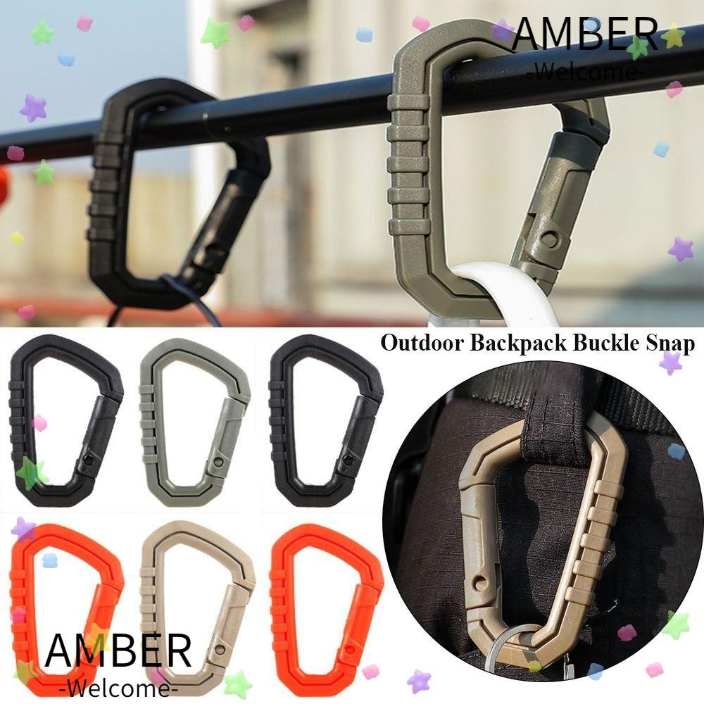 Amber 2 ชิ้นติด quickdraw Shackle Camping เดินป่า Mountain Snap Lock ...