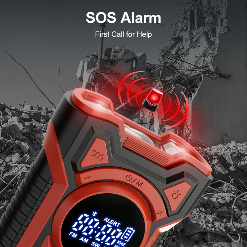 Solar Multi-Powered All-Band Radio Waterproof Hand Crank Bluetooth ...