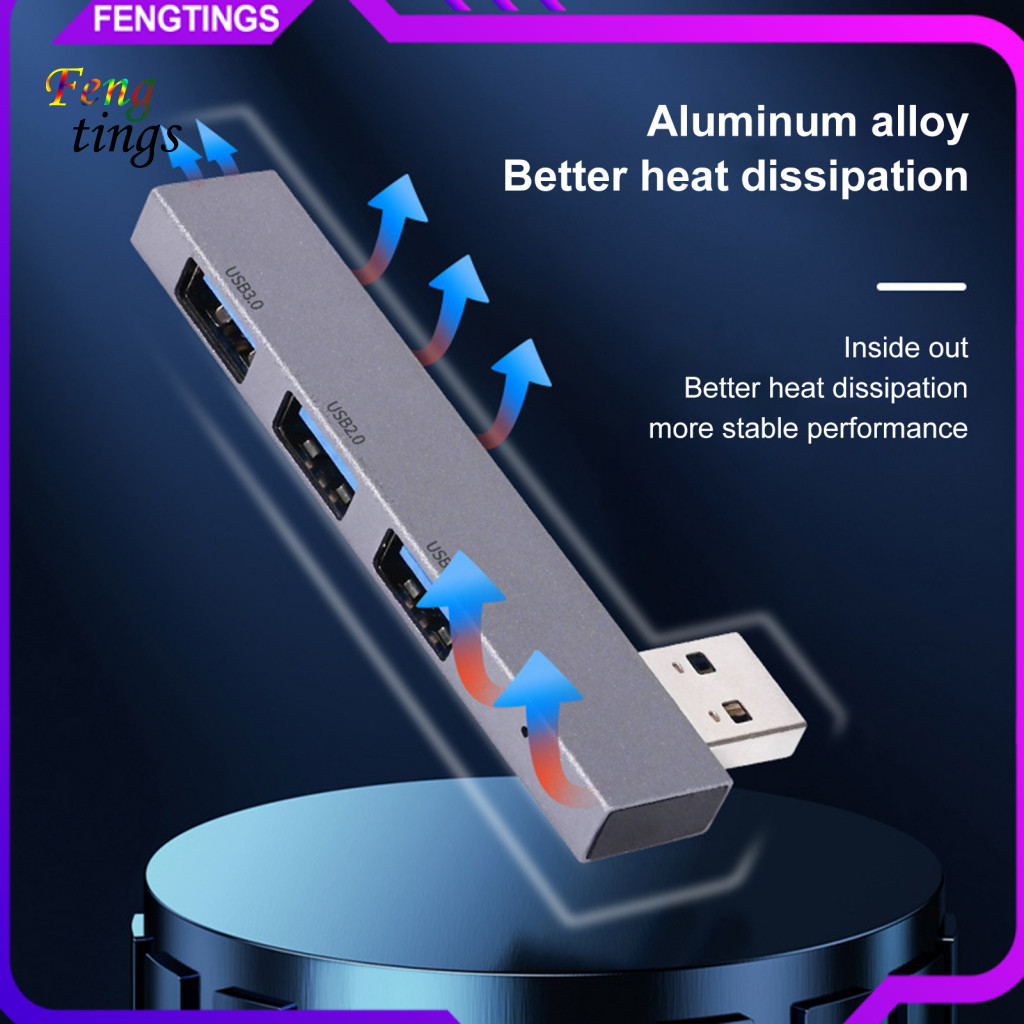 [Ft] ฮับขยาย USB การกระจายความร้อนที่ดีสําหรับแล็ปท็อป USB20/USB30 Multi Splitter Hub Extender 3 ...