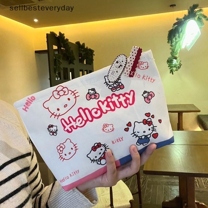 SETH Kawaii Hello Kitty กระเป๋าแต่งหน้า Sanrio KT Cat กระเป๋า ...