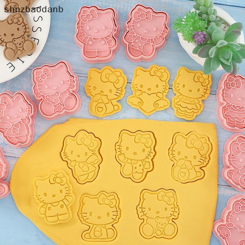 [shnzbaodanb] 8 ชิ้น/เซ็ต 3D การ์ตูน KT บิสกิตแม่พิมพ์คุกกี้กด DIY อุปกรณ์เบเกอรี่ชุดเครื่องตัด ...