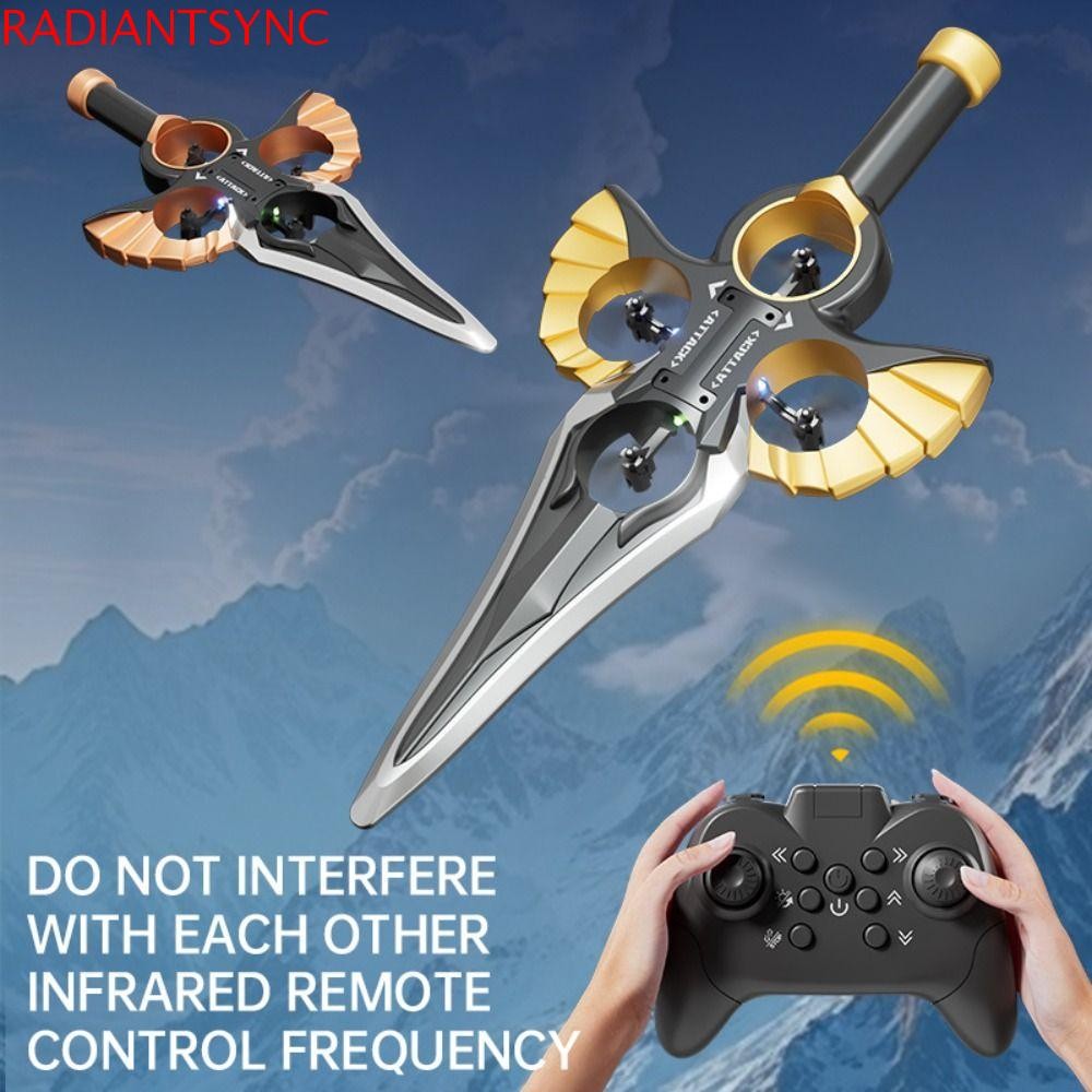 RADIANTSYNC รีโมทคอนโทรลเครื่องบิน, EPP โฟม RC Drones สี่มอเตอร์เฮลิคอปเตอร์ของเล่น, Gravity ...