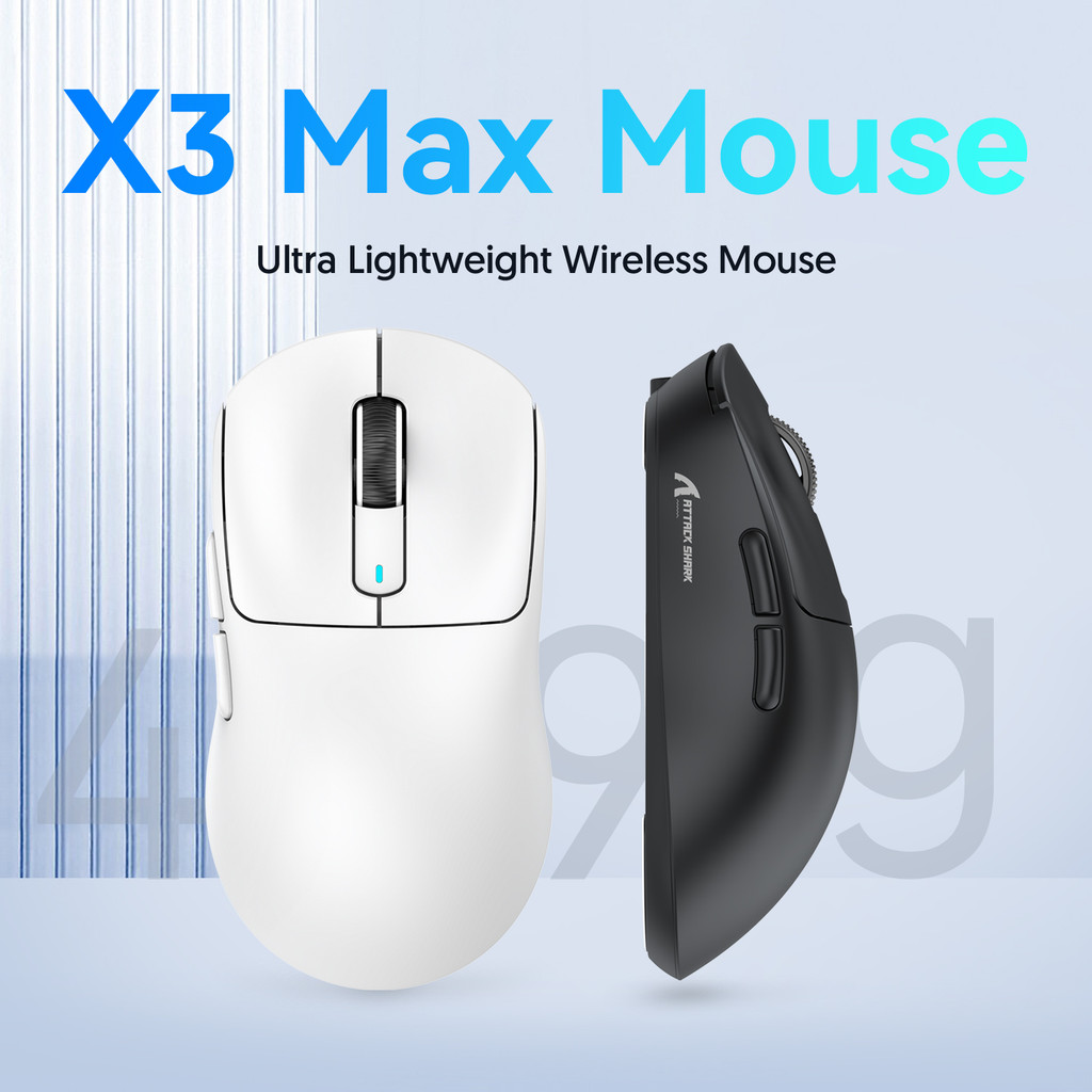 Attack Shark X3MAX Lightweight Mouse E-sports Game Wireless Three Mode ...