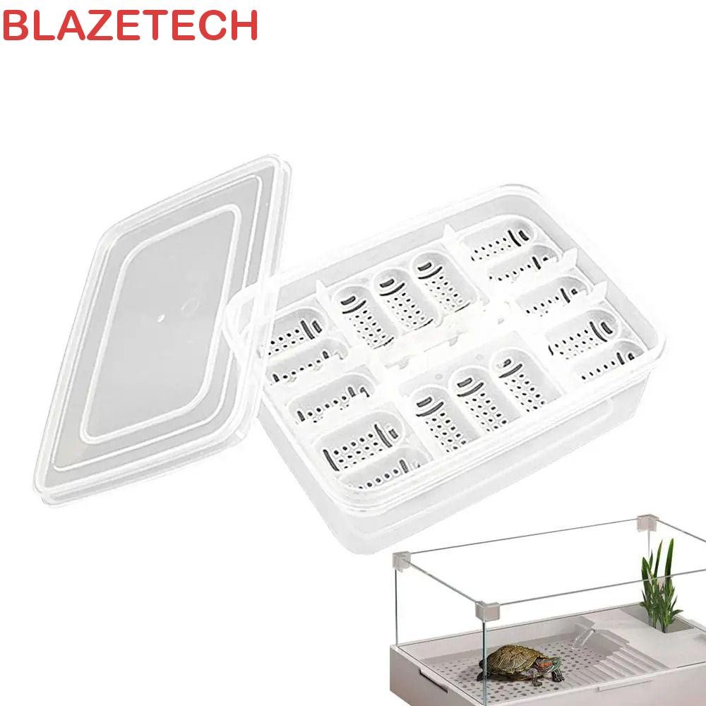 BLAZETECH สัตว์เลื้อยคลาน Hatch กล่อง, 16 กริดโปร่งใสเต่าไข่ Incubator ...