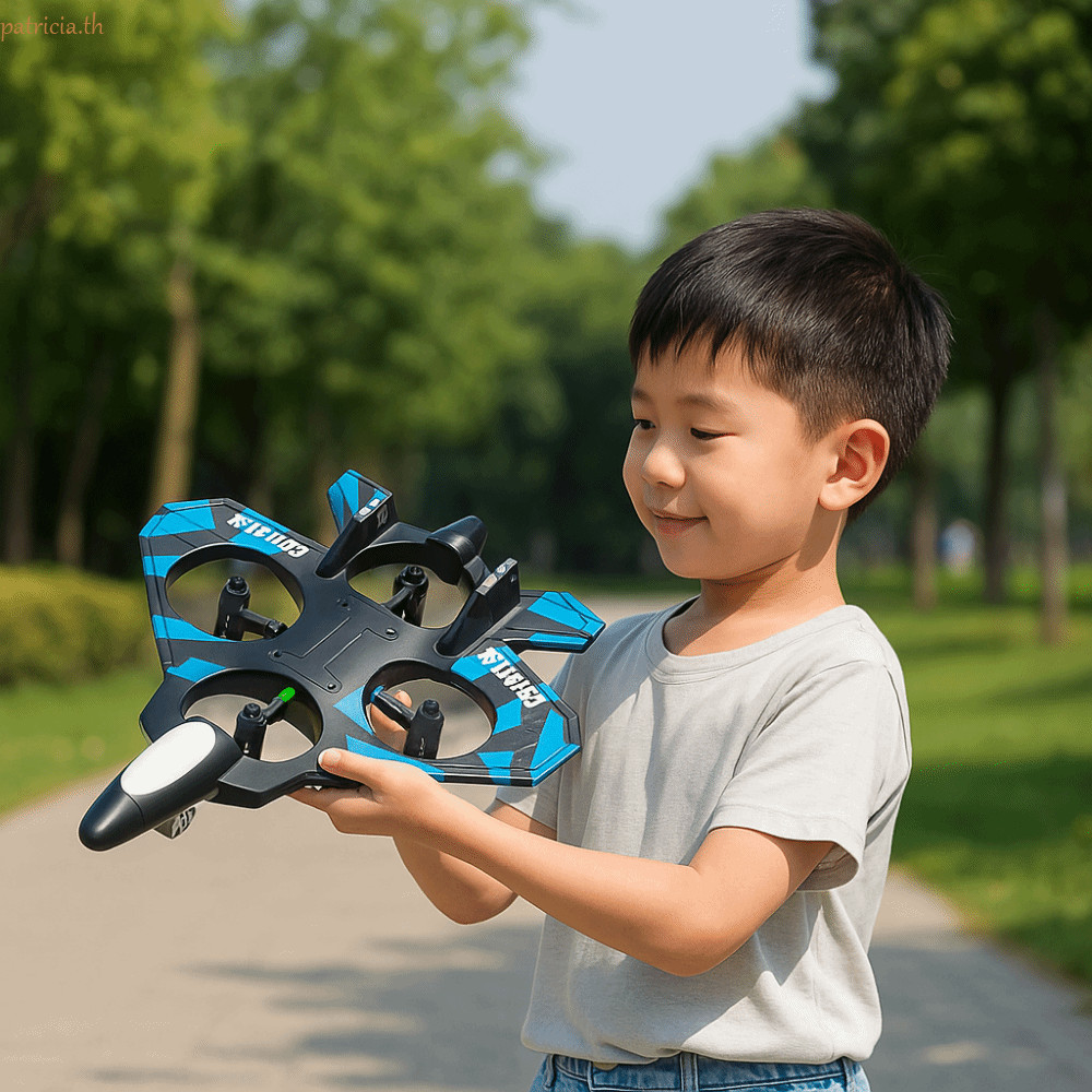 PATRIA รีโมทคอนโทรลโฟม Fighter, EPP โฟม RC Drones สี่มอเตอร์เฮลิคอปเตอร์ของเล่น, Gravity Sensing ...