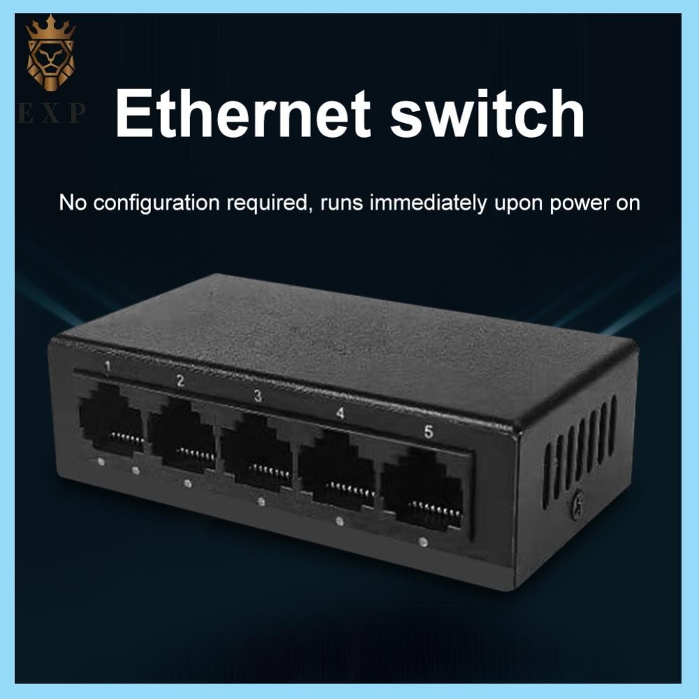 [explosion1.th] 5 พอร์ต Gigabit Ethernet Switch Home Network Hub 10/100/1000Mbps Plug & Play ...