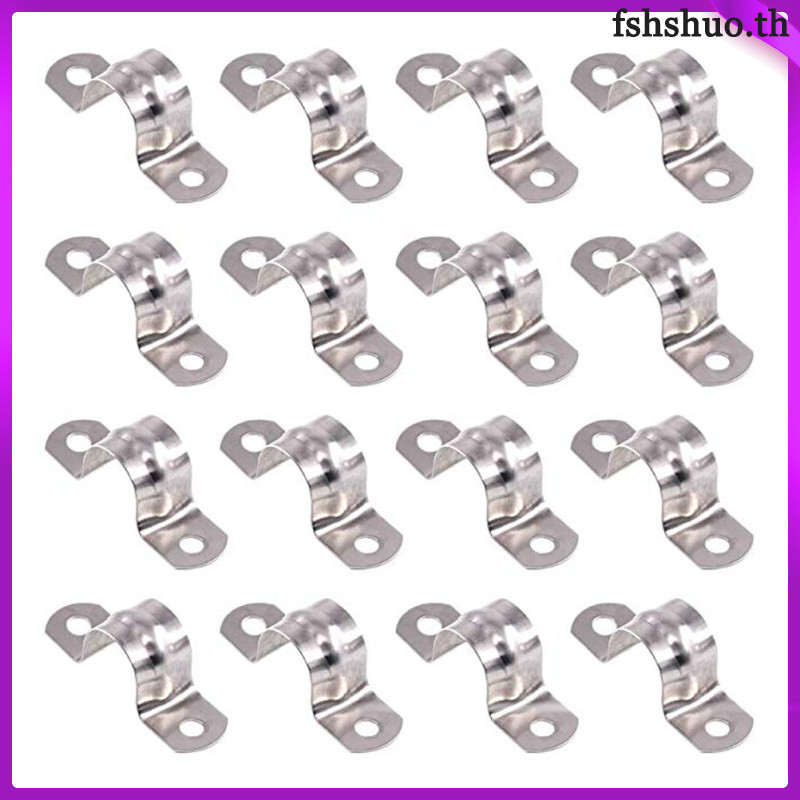 สแตนเลสท่อคงที่ Pvc Clamps U Double Hole Clasp Tube รองรับ fshshuo ...