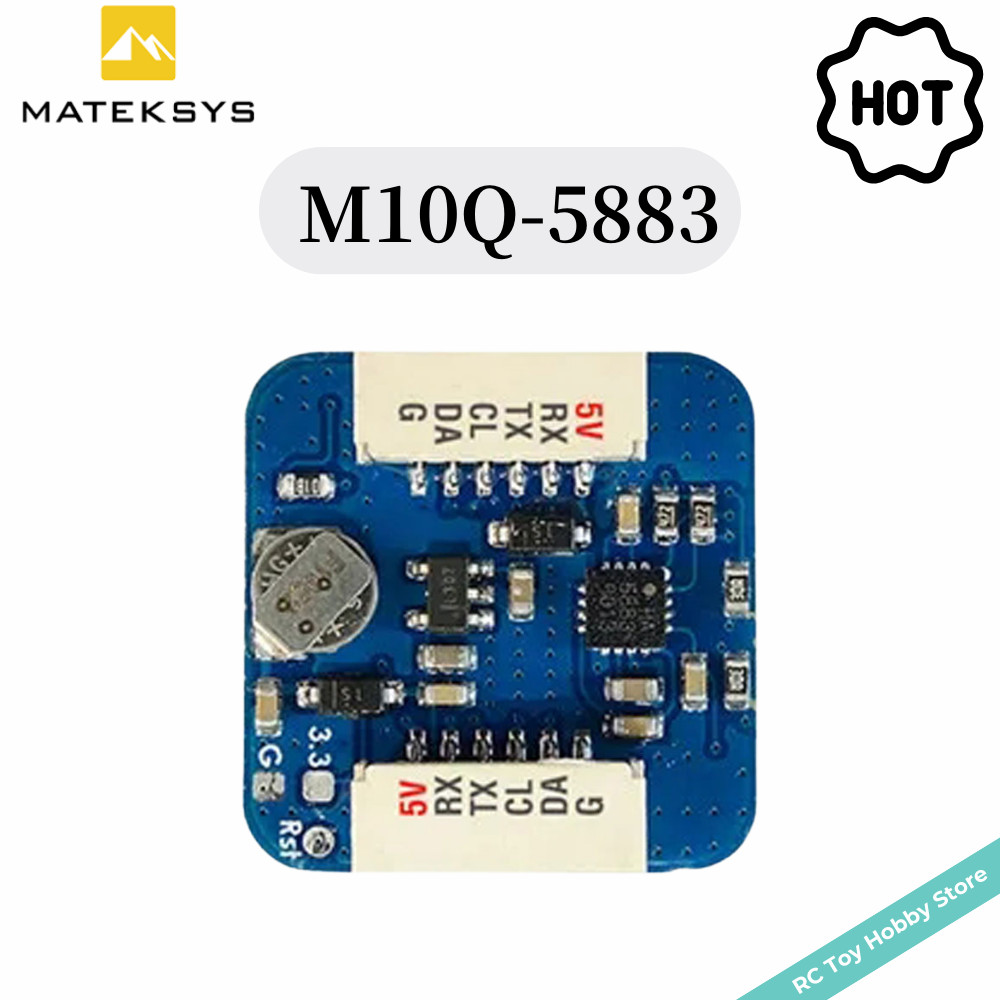 Matek Systems GNSS M10Q-5883 U-Blox M10 โมดูล GPS พร้อมเข็มทิศ QMC5883L 4~9V สําหรับโดรนแข่งขัน ...