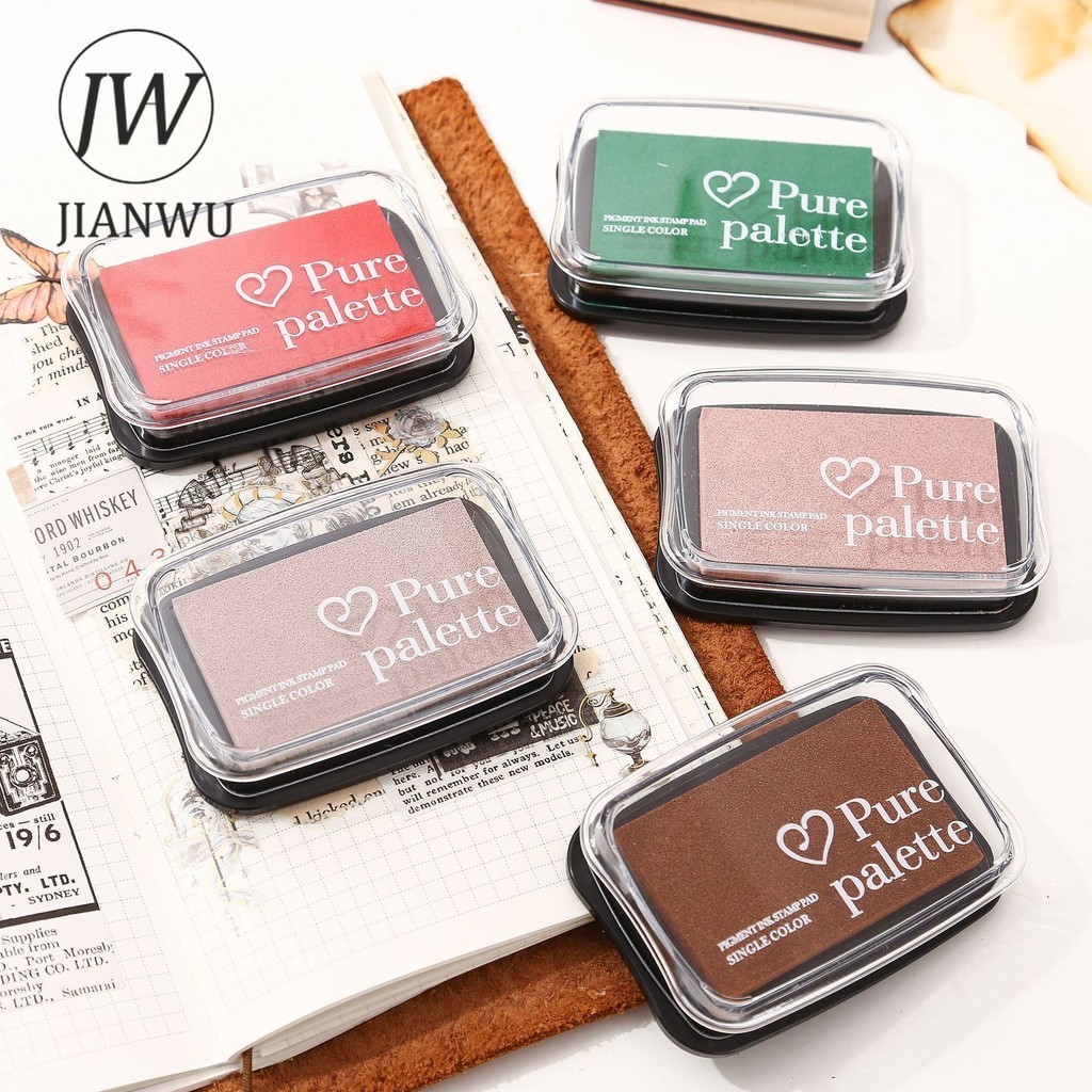 Jianwu 20 สี Big Ink Pad Oil Planner ซิลิโคนแสตมป์วัสดุเว้าเอวหมึกสี ...