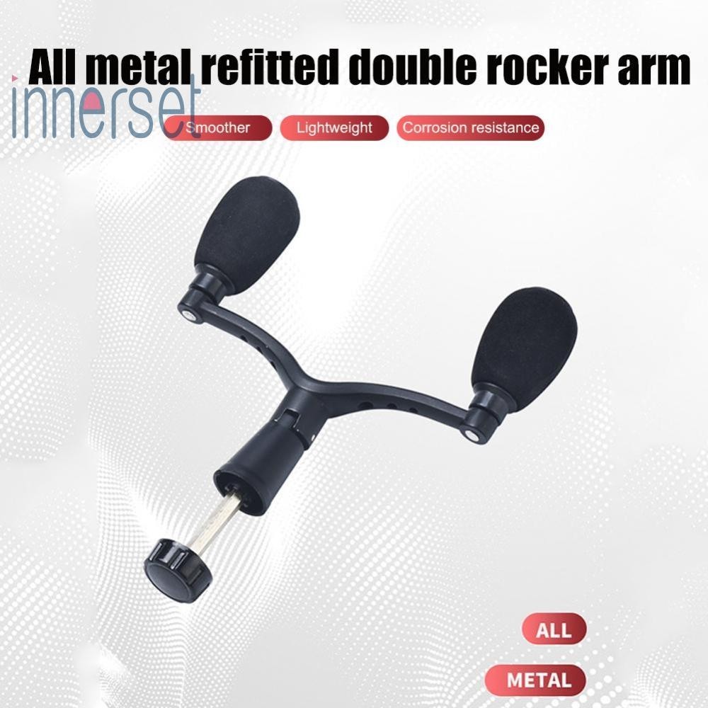 รอกตกปลา ด้ามจับคู่ Rocker Arm Spinning Wheel ดัดแปลงแทนที่ [innerset ...