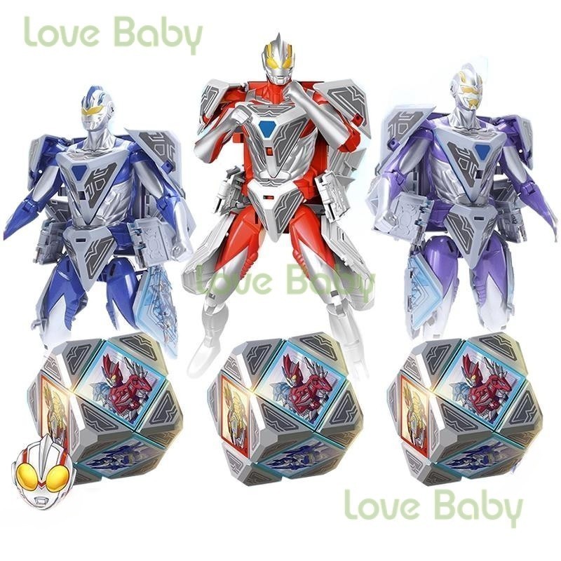 Ultraman Transforming Rubiks Cube Superman หุ่นยนต์รูปตุ๊กตาของขวัญวัน ...