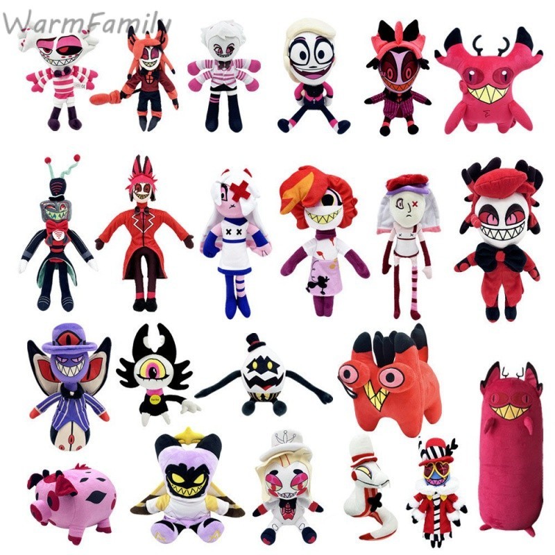 Hazbin Hotel ตุ๊กตายัดนุ่น การ์ตูน Alastor Vaggie Angel Dust Charlie ...