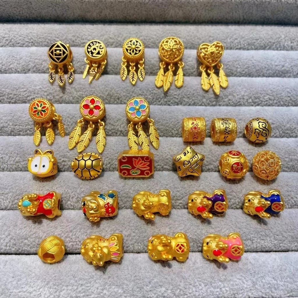 ทรายทองสีตาข่ายจับฝันปี่เซียะลูกแมวดาวห้าแฉกโอนลูกปัดสร้อยข้อมือเชือก ...