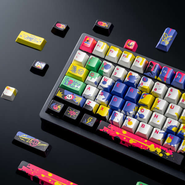 keycap keycaps ต้นฉบับ splash ink design graffiti keycaps ต้นฉบับ PBT ...