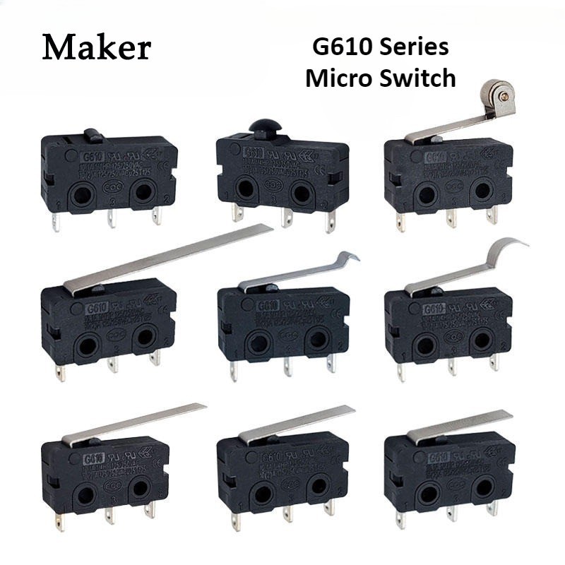 Micro Limit Switch อุปกรณ์เครื่องกล Machinery G610 10A 3Pin ZINGEAR ...