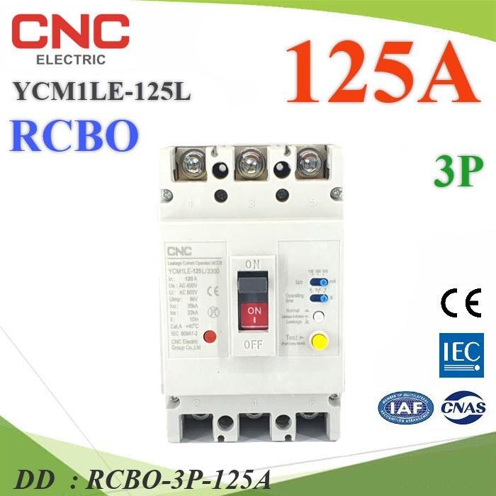 RCBO-3P-125A 125A 3P RCBO AC Residual Current Circuit Breaker with ...
