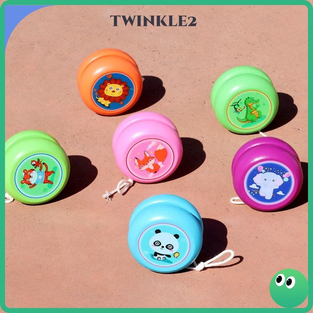 Twinkle Yoyo Ball, โยโย่ไม้แบบพกพาเข้มข้น, ของเล่นเสริมพัฒนาการการ์ตูน ...