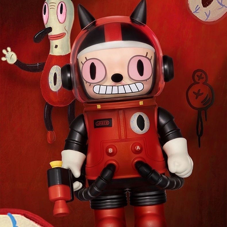 Popmart molly V.3 MEGA Space MOLLY ชุดครบรอบ100% ปีรุ่นที่3ของตกแต่ง ...