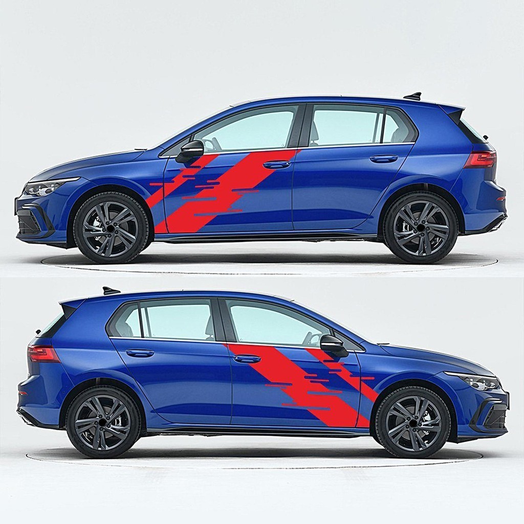 Racing Stripe Decals สําหรับรถยนต์ Auto Body ด้านข้าง Decals Auto Body ...